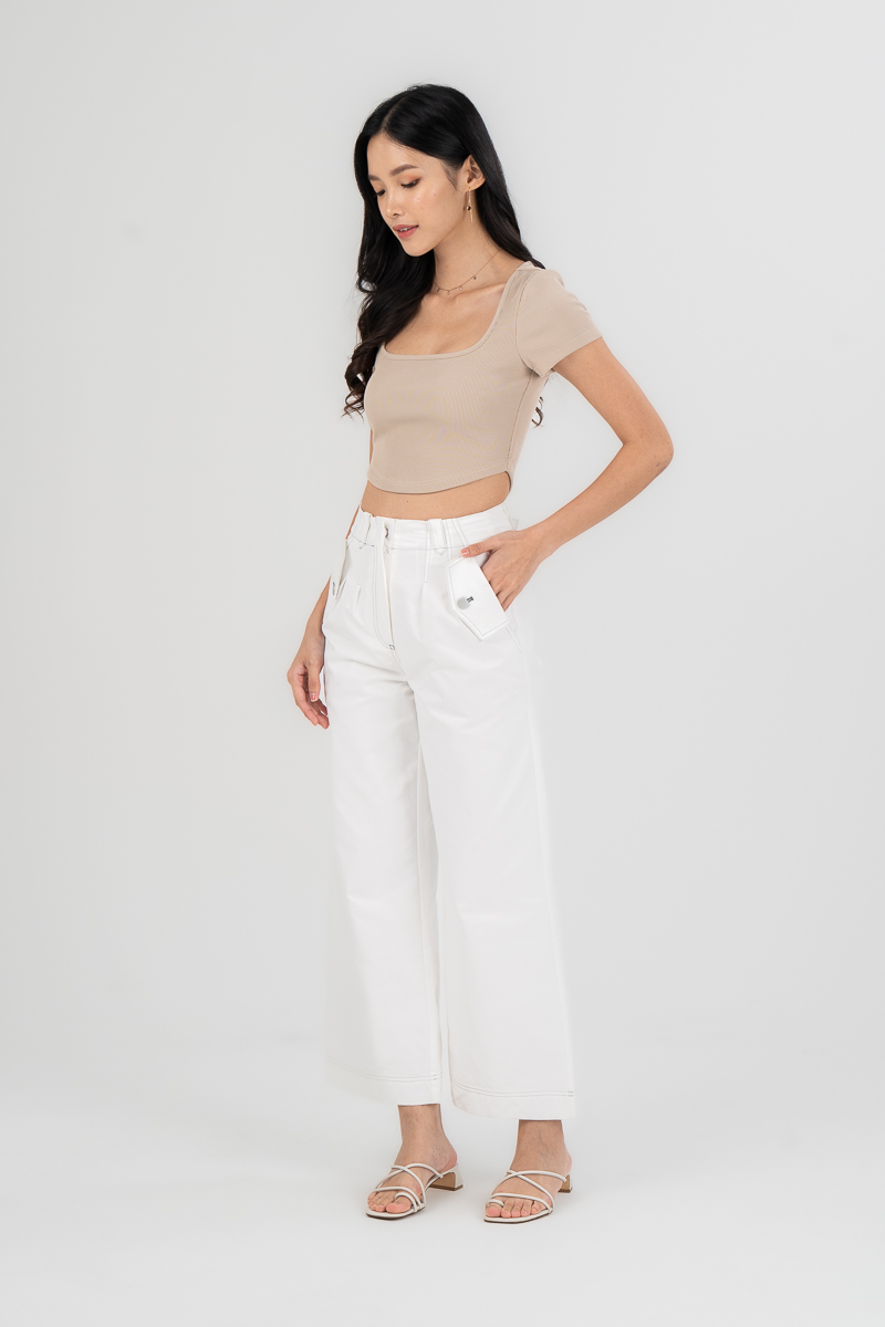Eloise Pants in White | Blair Wears