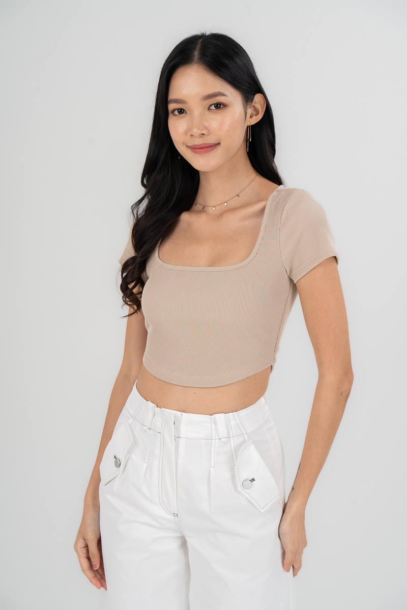 Rhonda Top in Nude | Blair Wears