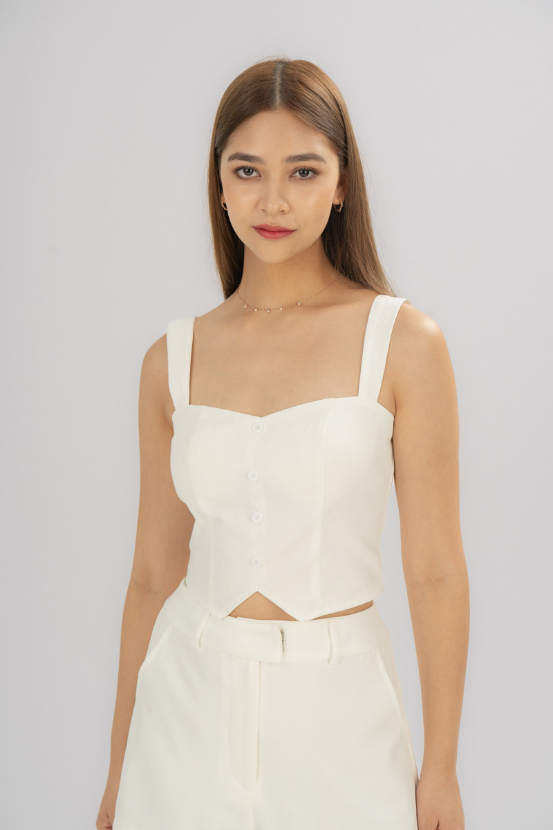 Naomi Top in White | Blair Wears